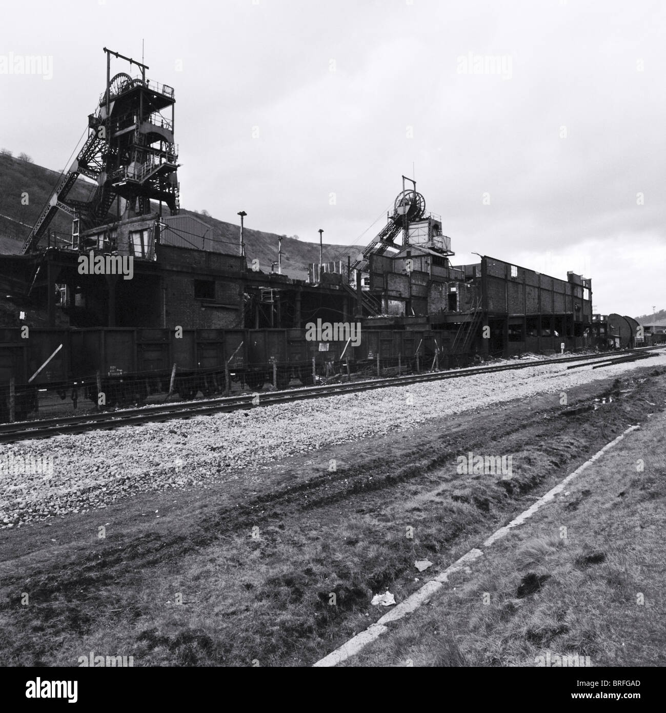 Marine colliery near Cwm Gwent South Wales Valleys UK Stock Photo - Alamy