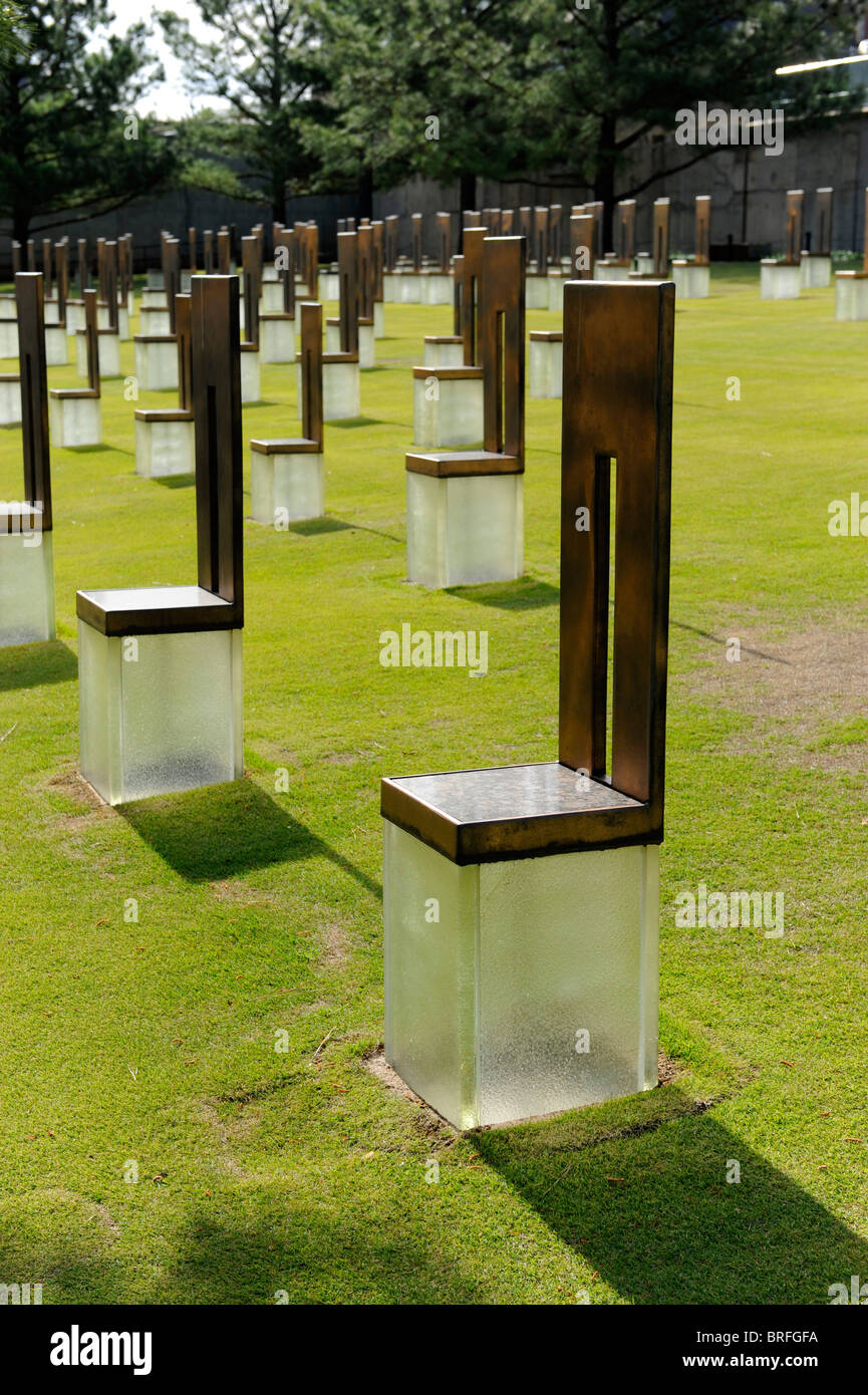 Field of empty chairs Oklahoma City National Memorial Bombing Site ...