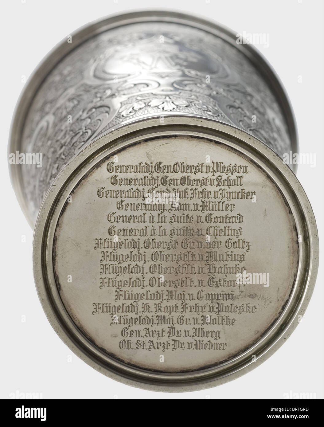 Kaiser Wilhelm II(1859 - 1941)- a silver presentation goblet from his ...