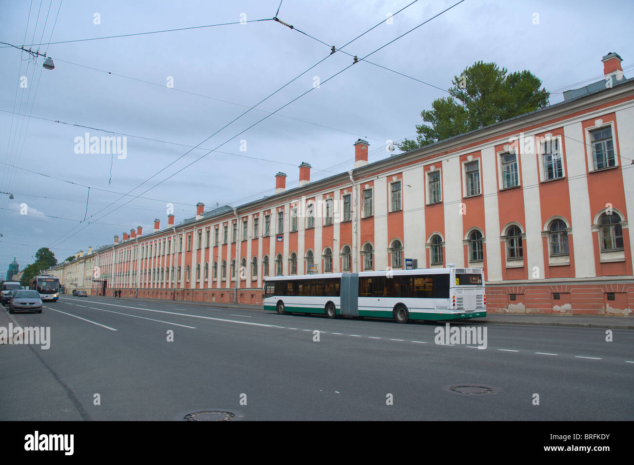1-ya liniya street Vasilievsky island St Petersburg Russia Europe Stock ...