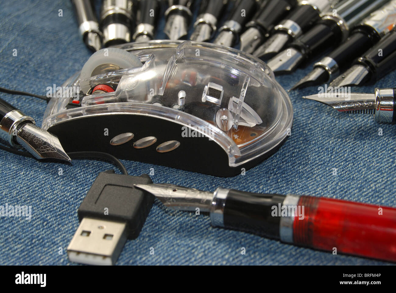 pens and tecnology. an image that describes the culture associated with ...