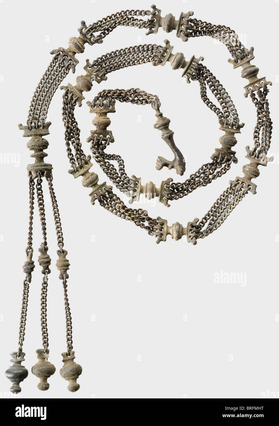 A Celtic chain belt, middle La Tène period, 4th/3rd centuries B.C ...