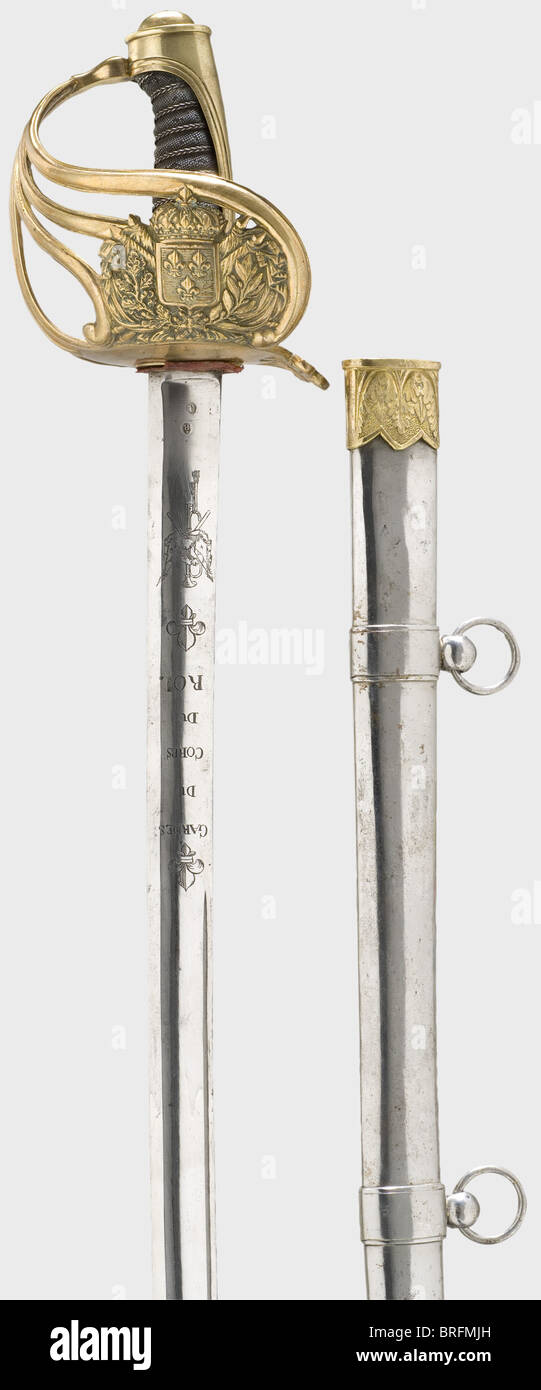 A sabre for enlisted men of the Gardes du Corps du Roi,2nd model,1815 ...
