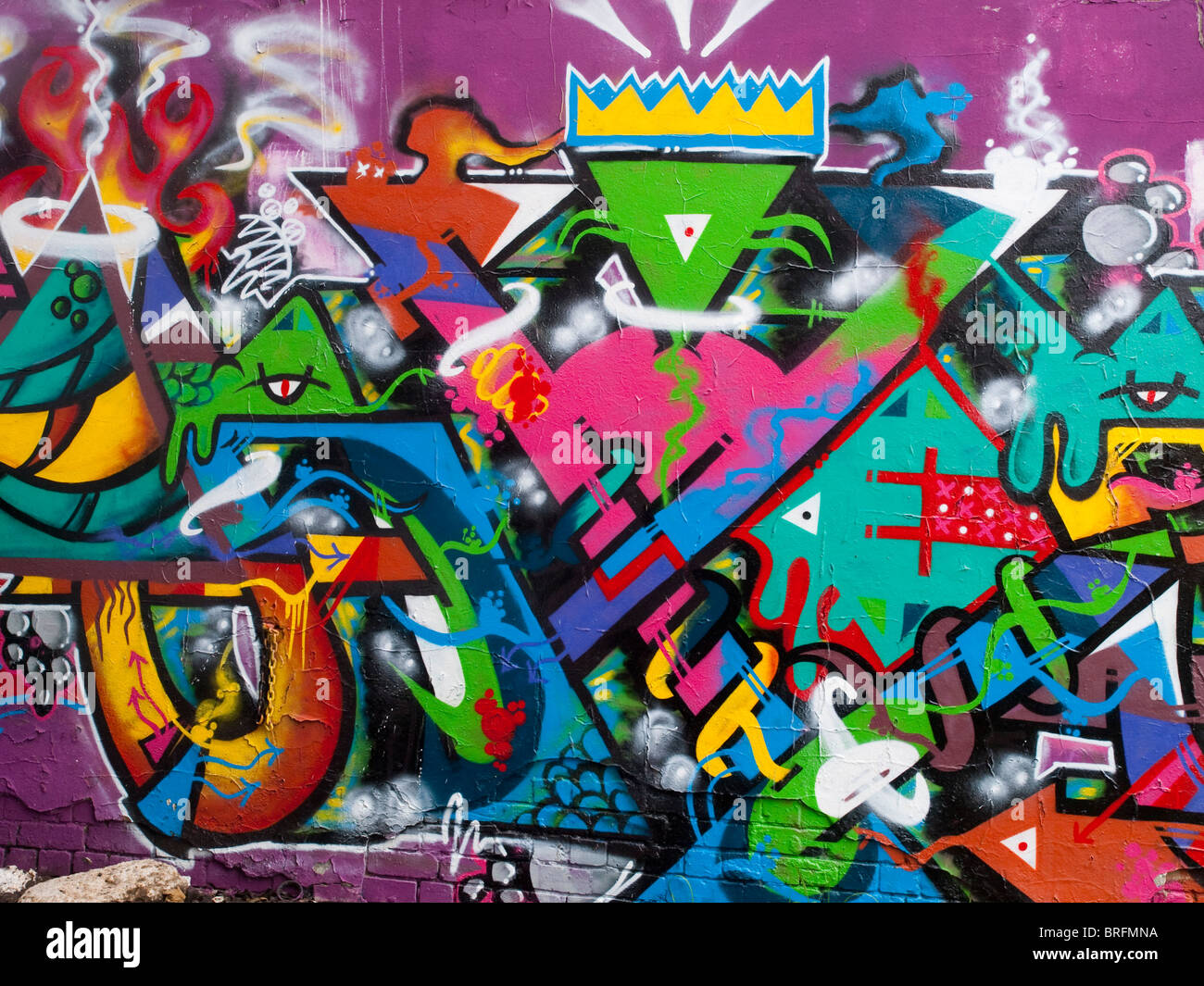 Close up of graffiti, Sneinton Nottingham England UK Stock Photo - Alamy