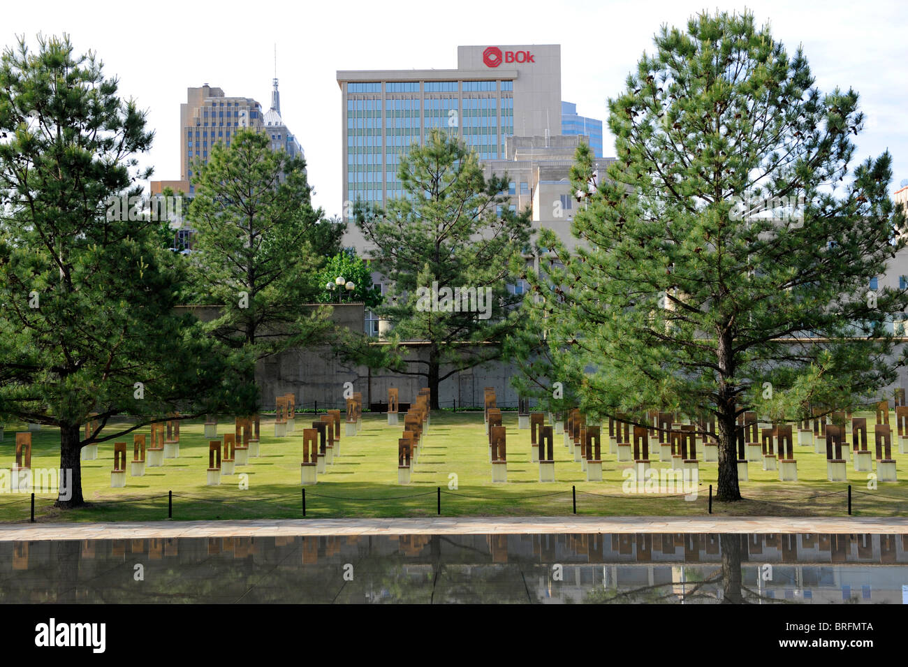 Field of empty chairs Oklahoma City National Memorial Bombing Site ...