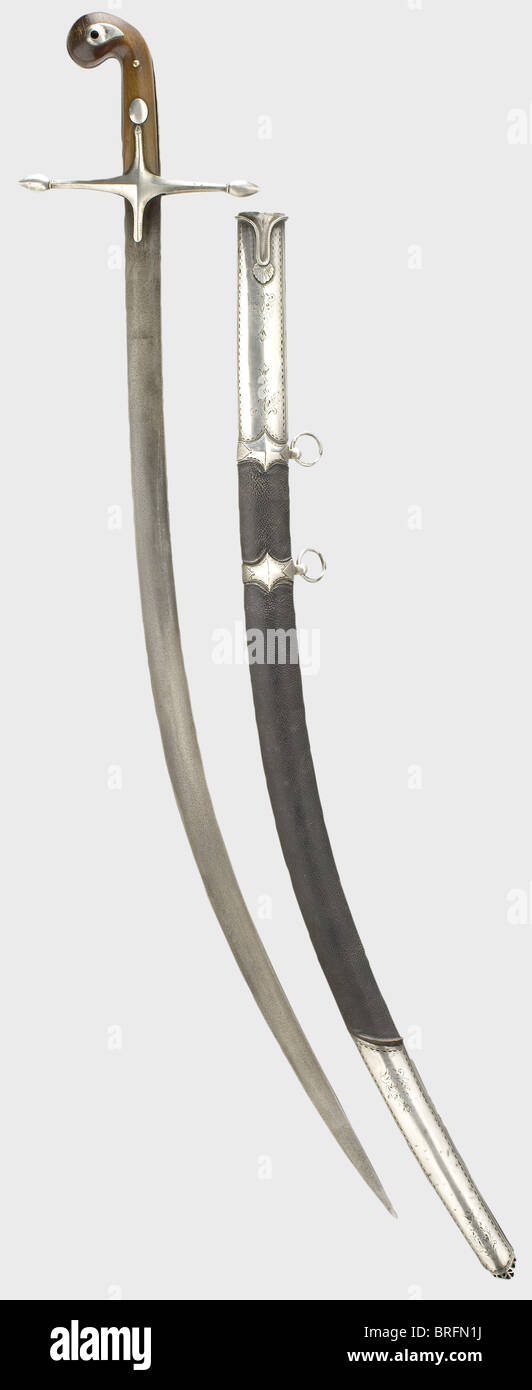 A silver mounted egyptian shamshir hi-res stock photography and images ...