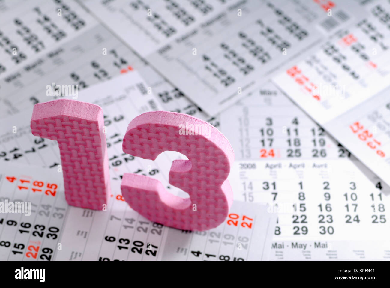 Friday 13th calendar hi-res stock photography and images - Alamy