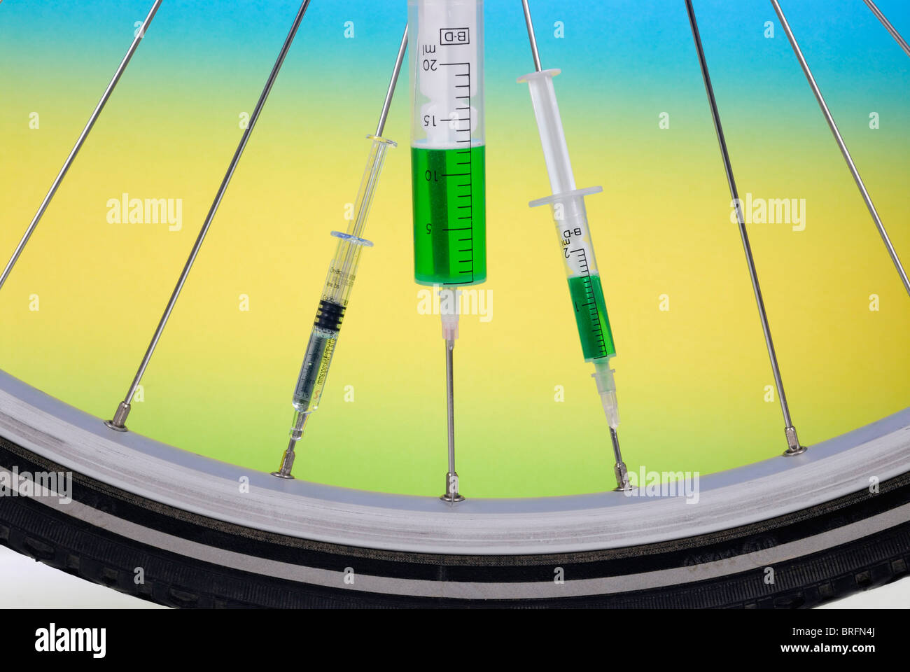 Wheel rim syringes in road bike hi-res stock photography and images - Alamy