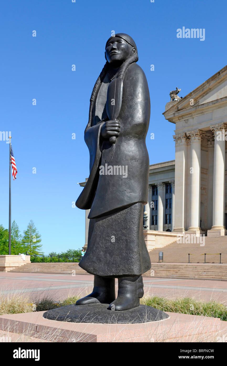 Sculpture statue oklahoma capitol hi-res stock photography and images ...