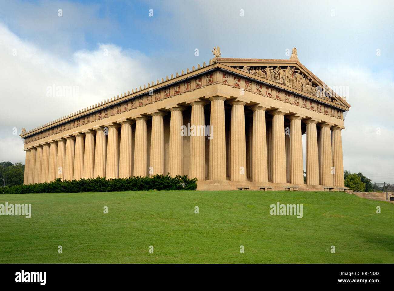 Columns of the Parthenon, Nashville art museum, Tennessee, USA Stock ...