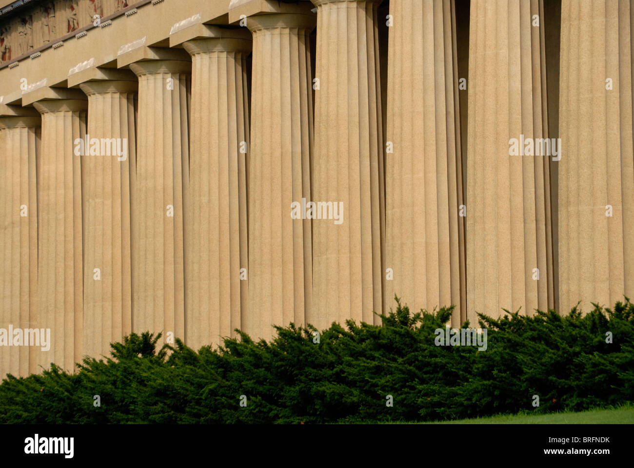 Columns of the Parthenon, Nashville art museum, Tennessee, USA Stock ...