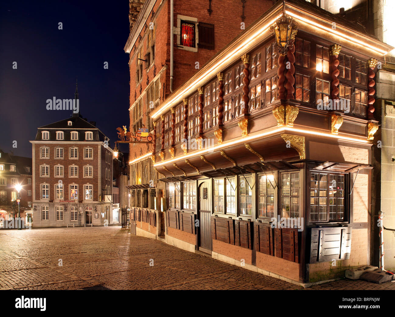 Historic city centre, Aachen, North Rhine-Westphalia, Germany, Europe ...