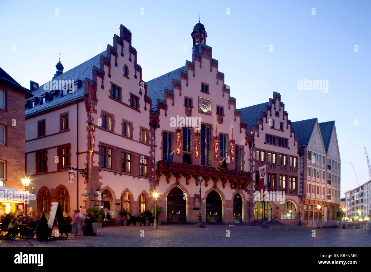 Roemer, historic town hall, Frankfurt, Hesse, Germany, Europe Stock ...