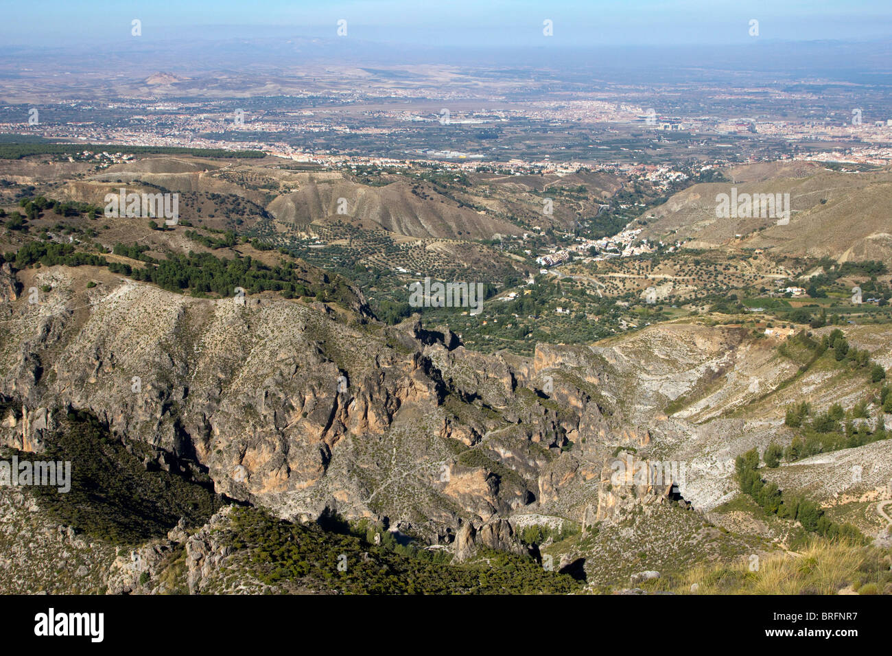 monachil gorge area Sierra Nevada National Park Spain Europe Stock ...