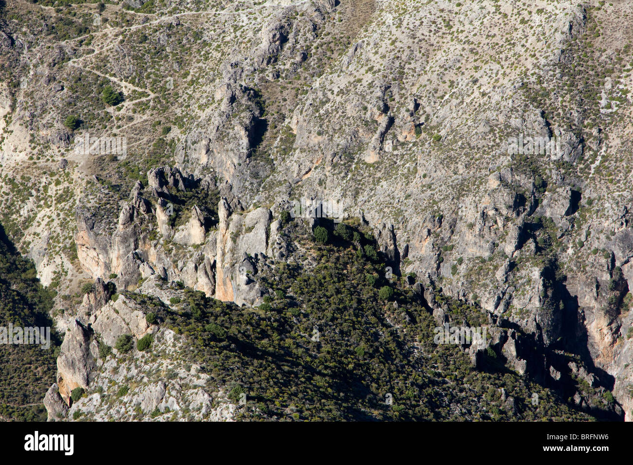 monachil gorge area Sierra Nevada National Park Spain Europe Stock ...