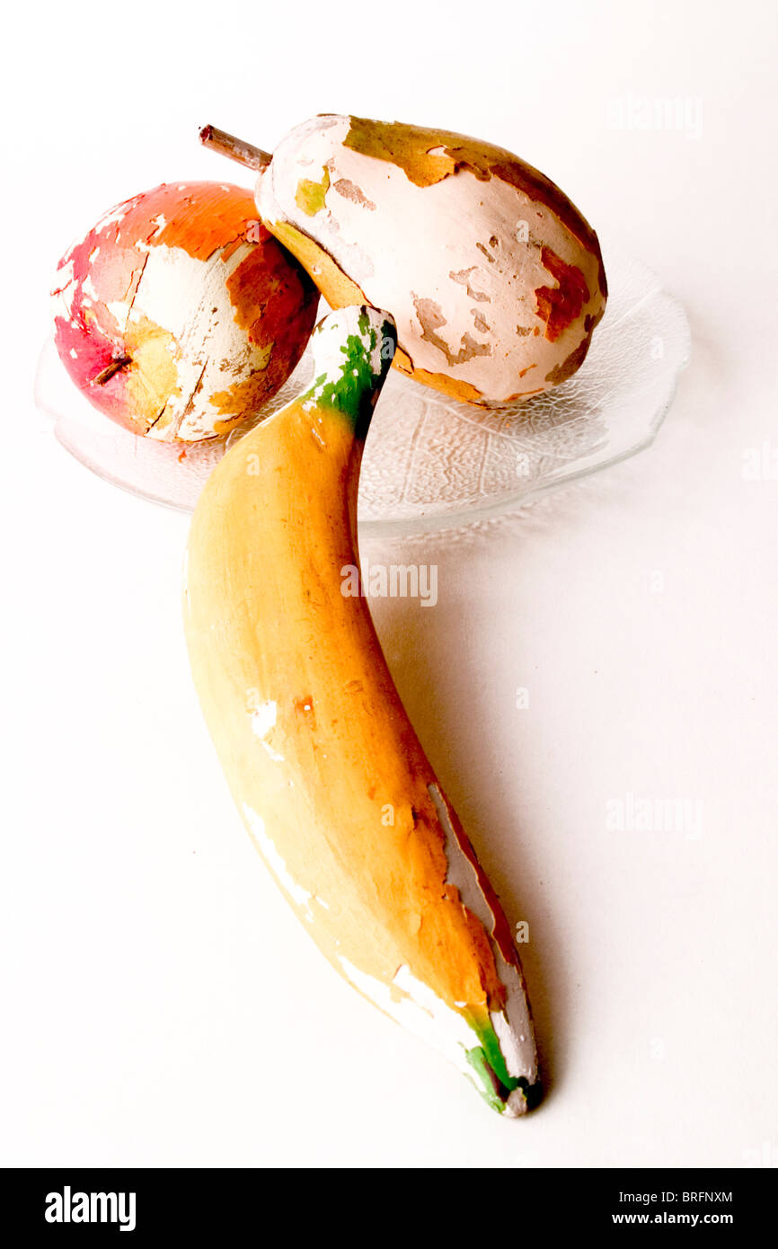 decoration wood fruit Stock Photo - Alamy