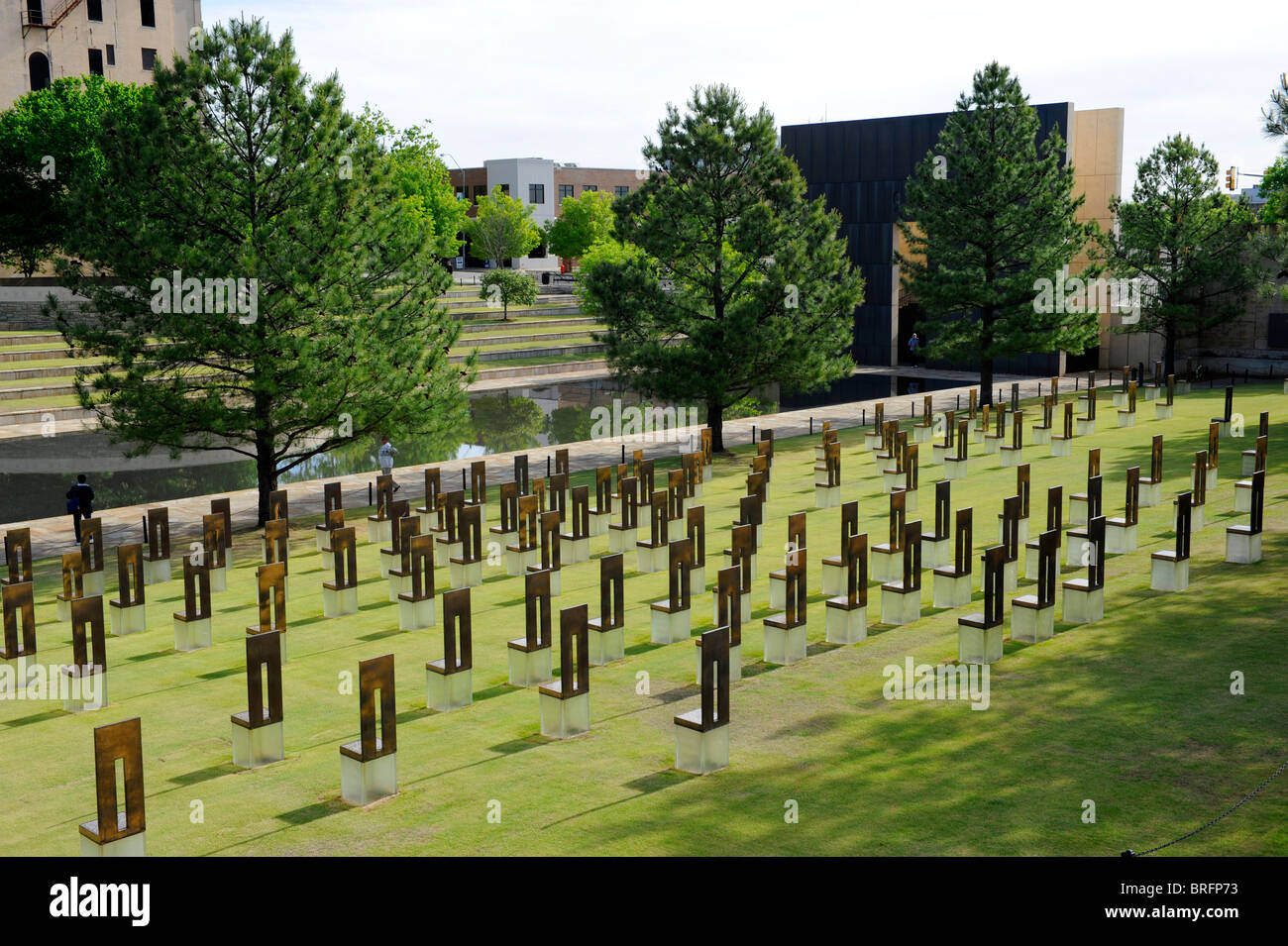 Field of empty chairs Oklahoma City National Memorial Bombing Site ...