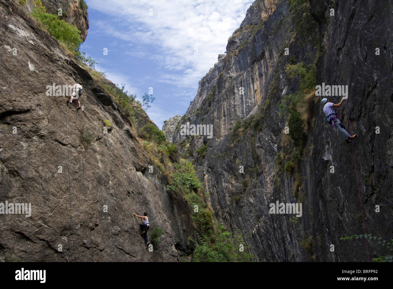 monachil gorge area Sierra Nevada National Park Spain Europe Stock ...