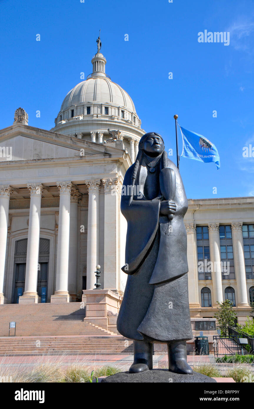 Sculpture Statue Oklahoma Capitol High Resolution Stock Photography and ...