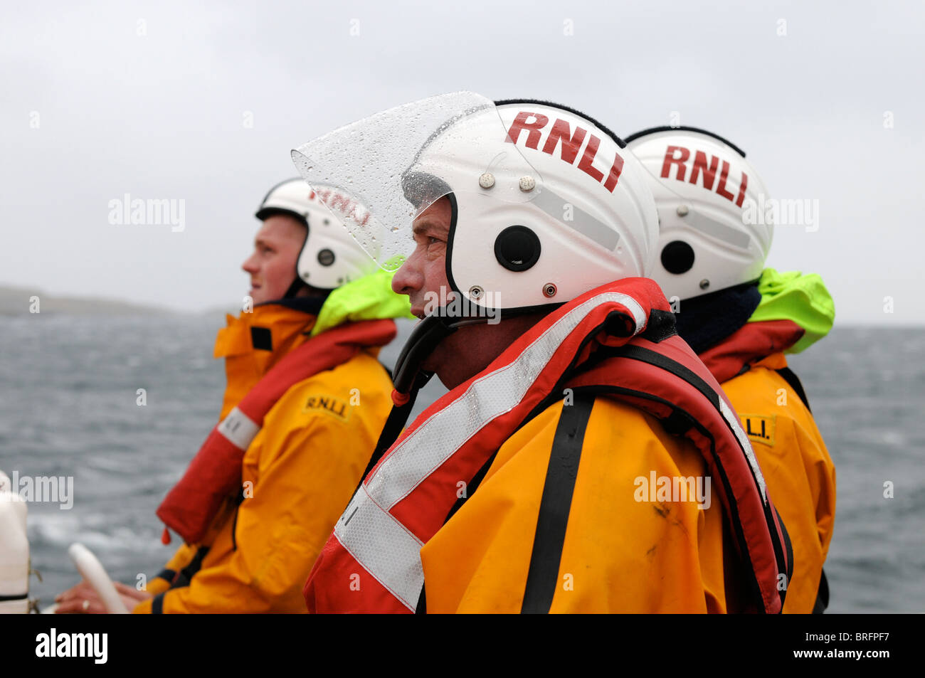UK most northerly RNLI Lifeboat crew based in Aith Shetland Scotland on ...