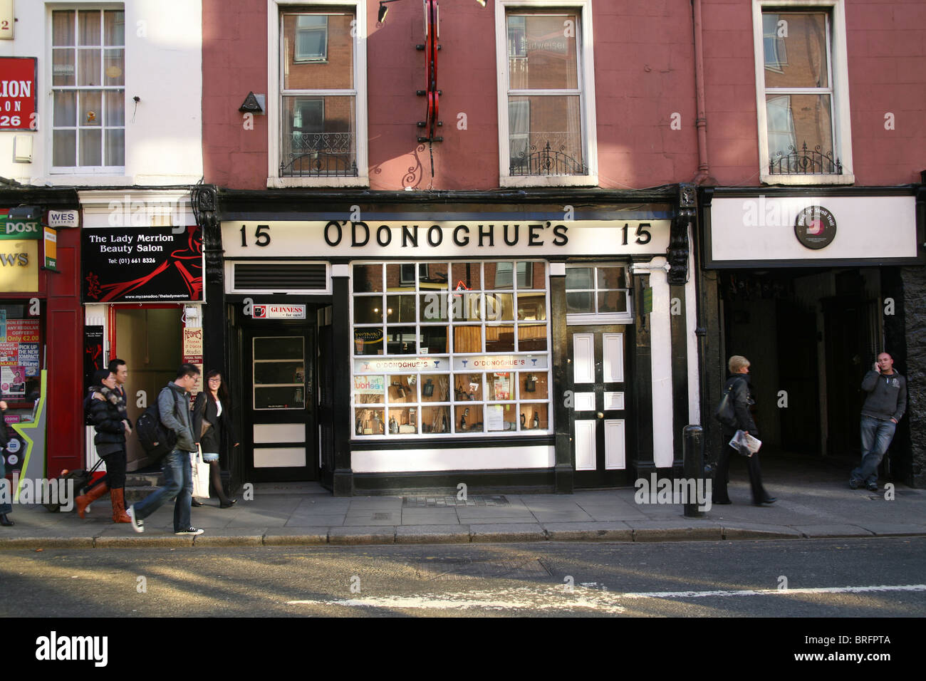 O’Donoghues traditional Irish pub on Baggot Street Dublin Ireland known ...