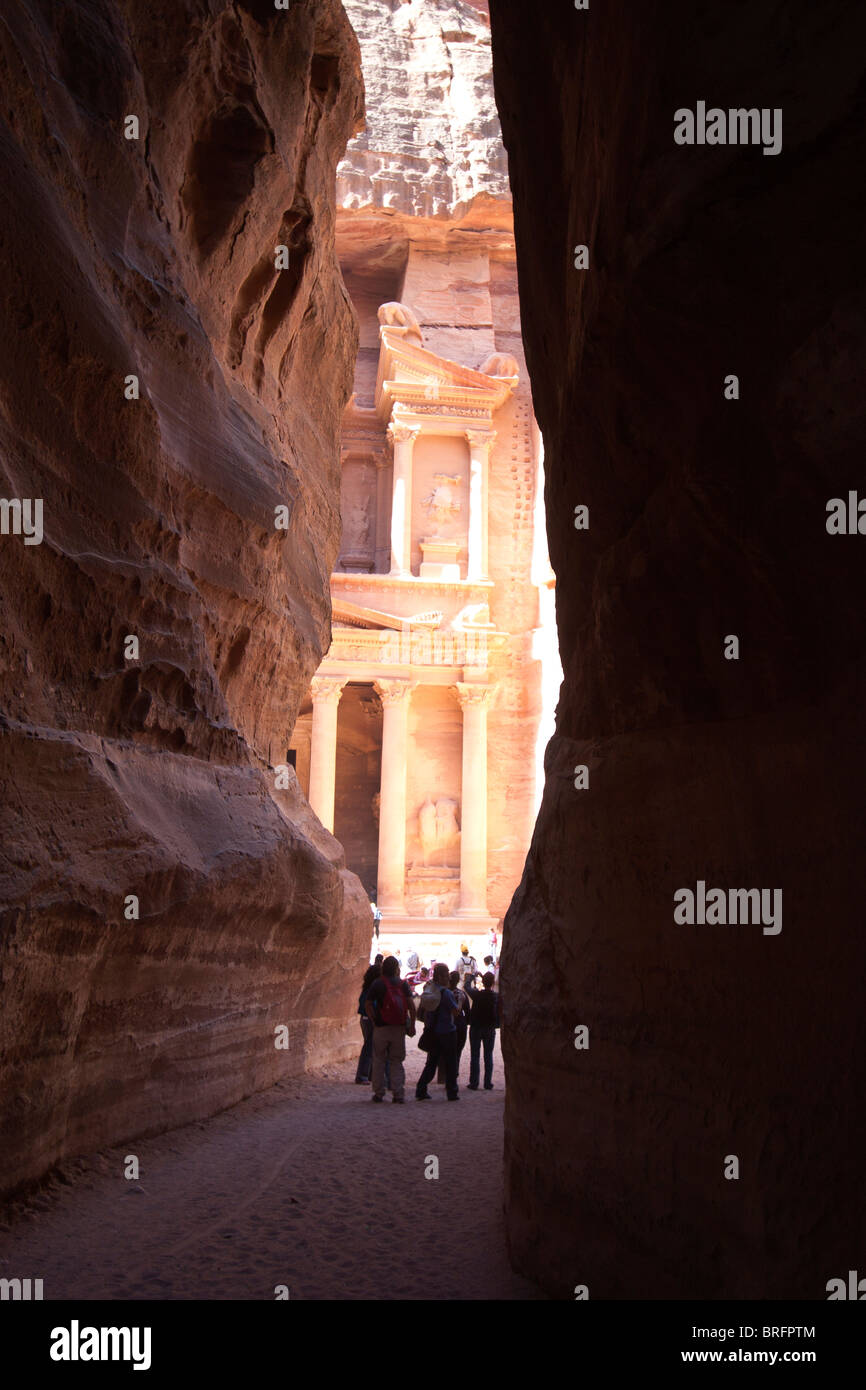 The ancient rock carved city Petra, Jordan Stock Photo - Alamy