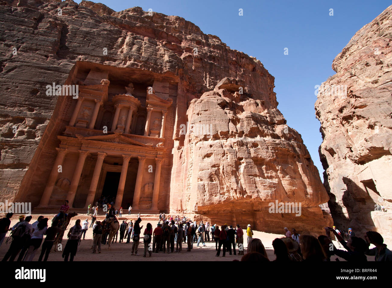 The ancient rock carved city Petra, Jordan Stock Photo - Alamy