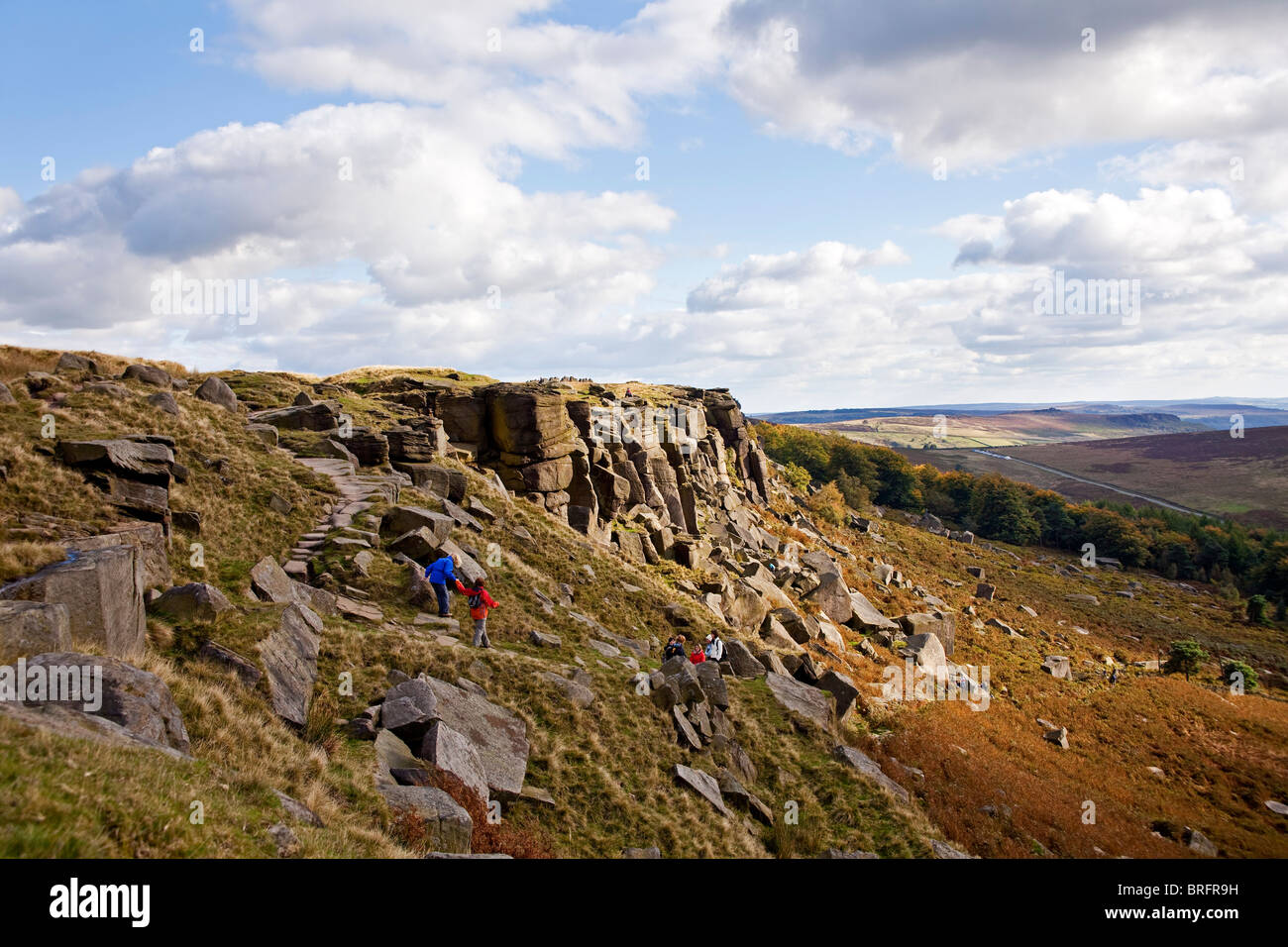 Stanage Edge in the Peak District England UK Stock Photo - Alamy