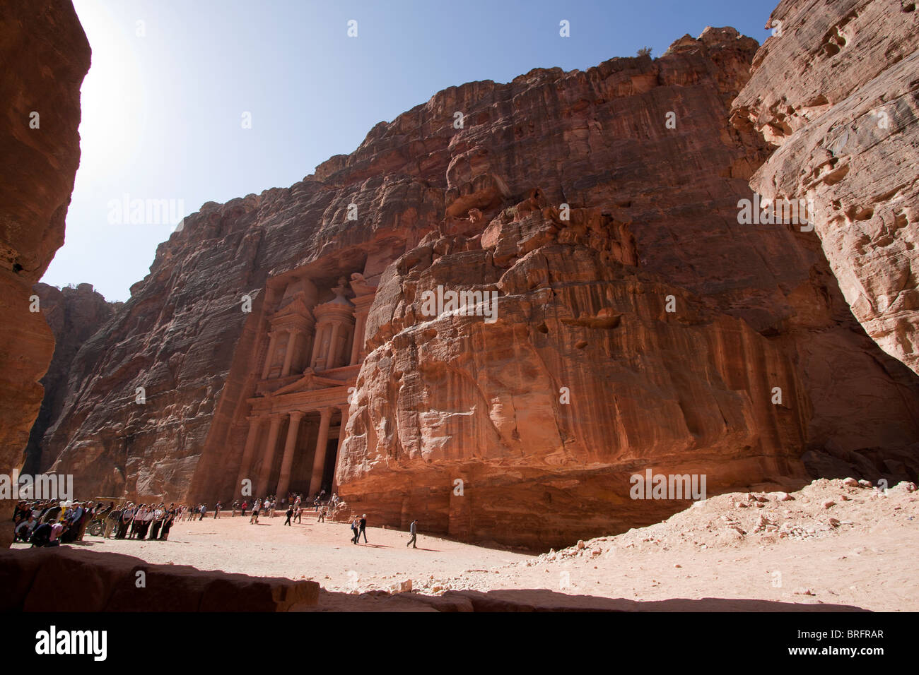 The ancient rock carved city Petra, Jordan Stock Photo - Alamy