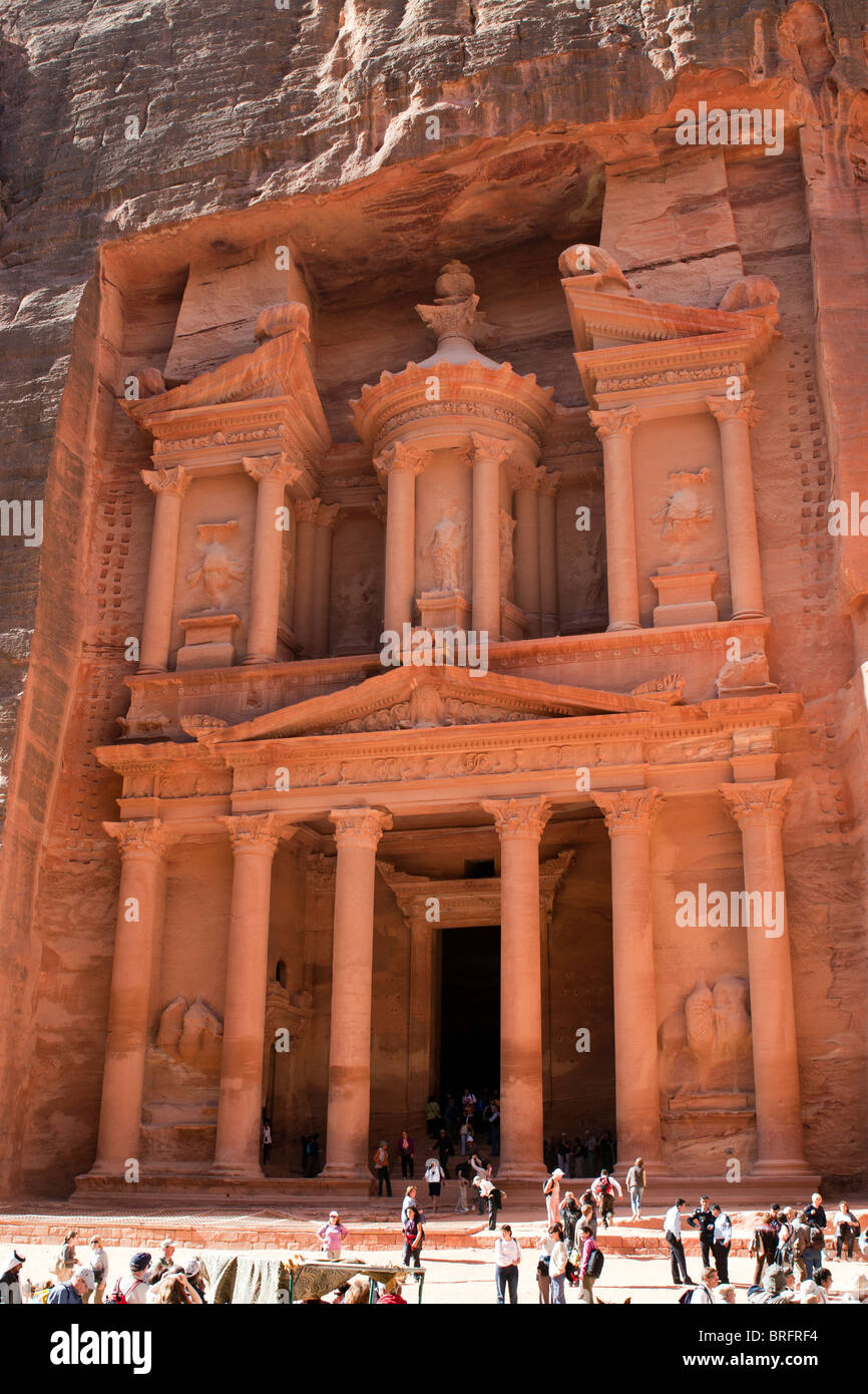 The ancient rock carved city Petra, Jordan Stock Photo - Alamy