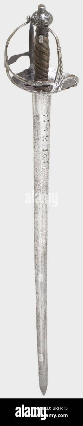 A field sword for officers, 2nd half of the 17th century. Straight ...