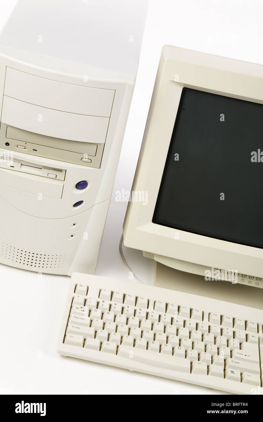 Desktop Computer close up shot Stock Photo - Alamy