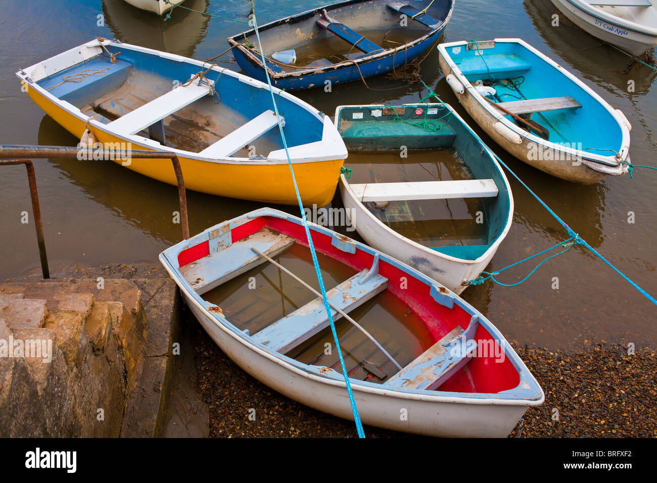 Colorful small row boats hi-res stock photography and images - Alamy