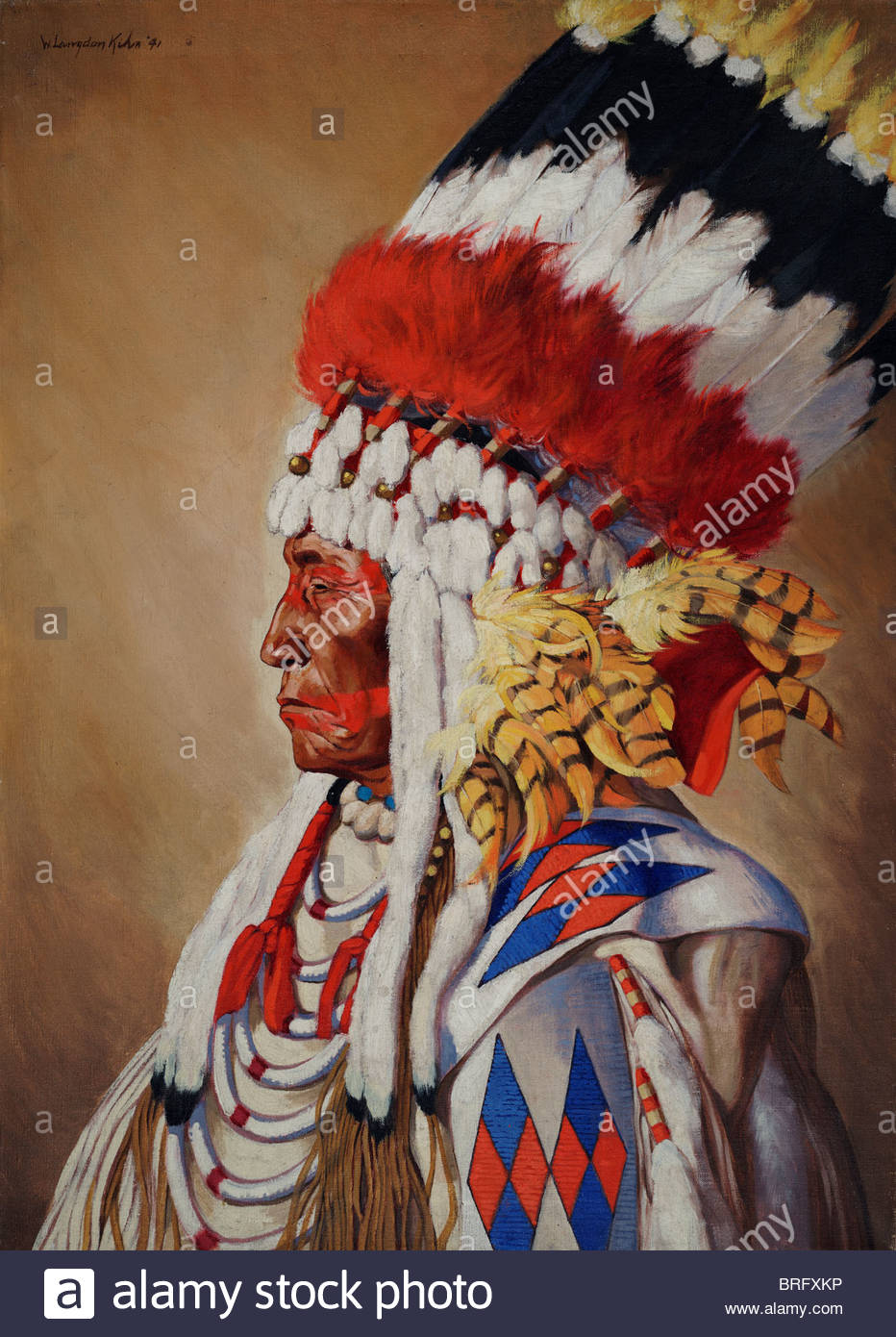 Native American Chief Portrait Stock Photos & Native American Chief ...