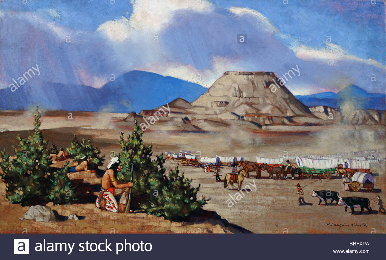 Pioneers Heading West Stock Photos & Pioneers Heading West Stock Images ...