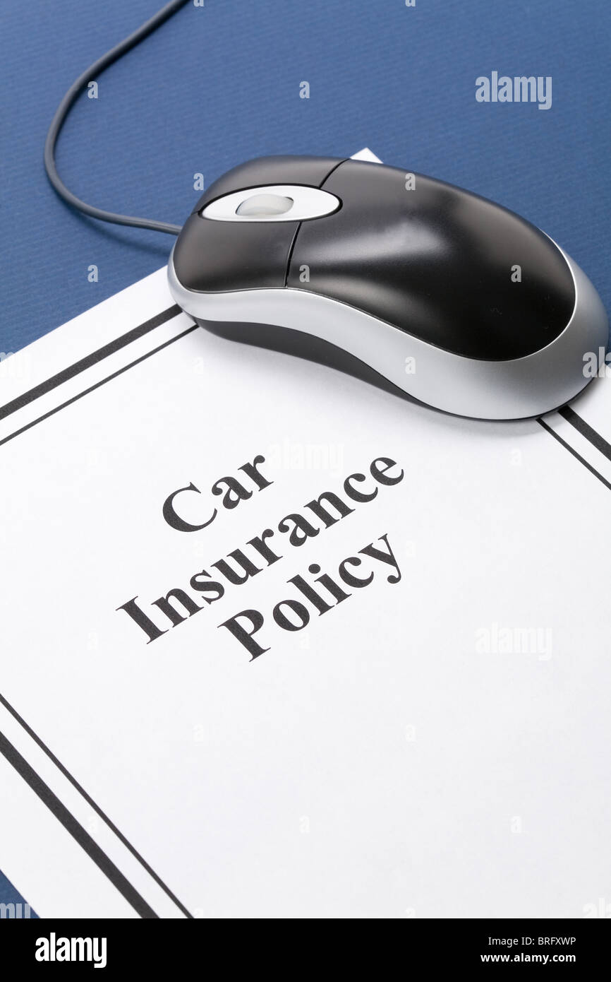 Document of Car Insurance Policy for background Stock Photo - Alamy