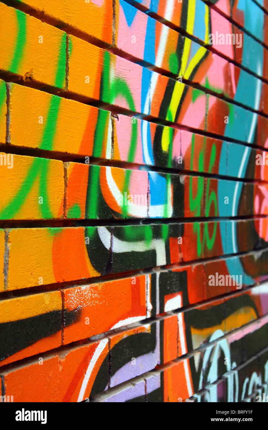 Bright graffiti is suitable for the background Stock Photo - Alamy