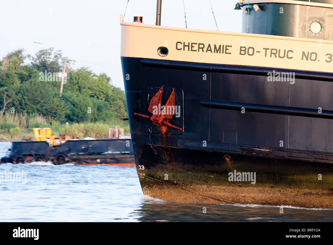 Bow of boat with anchor hi-res stock photography and images - Alamy