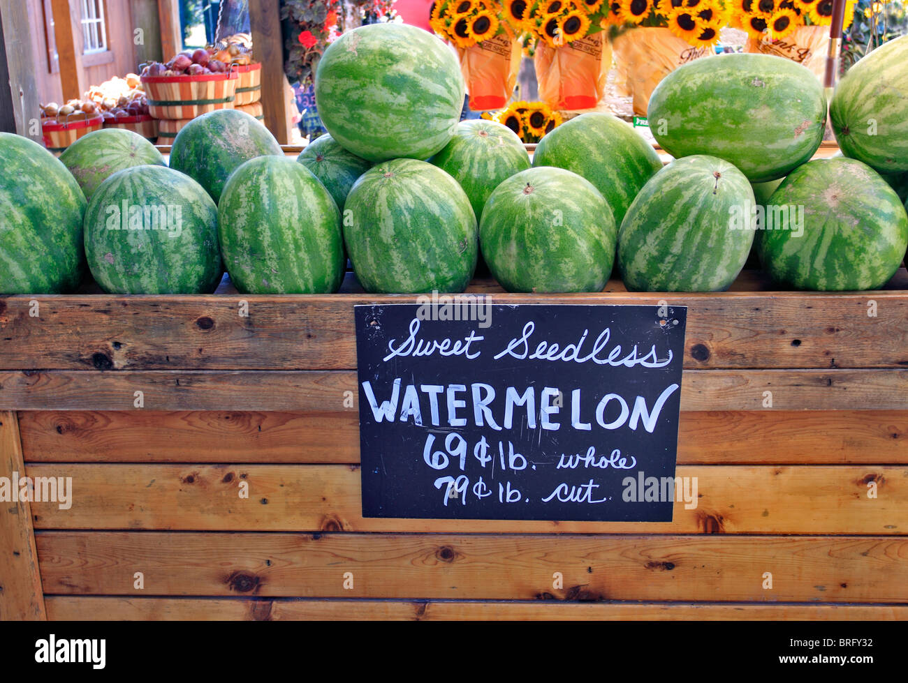 Farm stand on north fork of eastern Long Island NY Stock Photo - Alamy