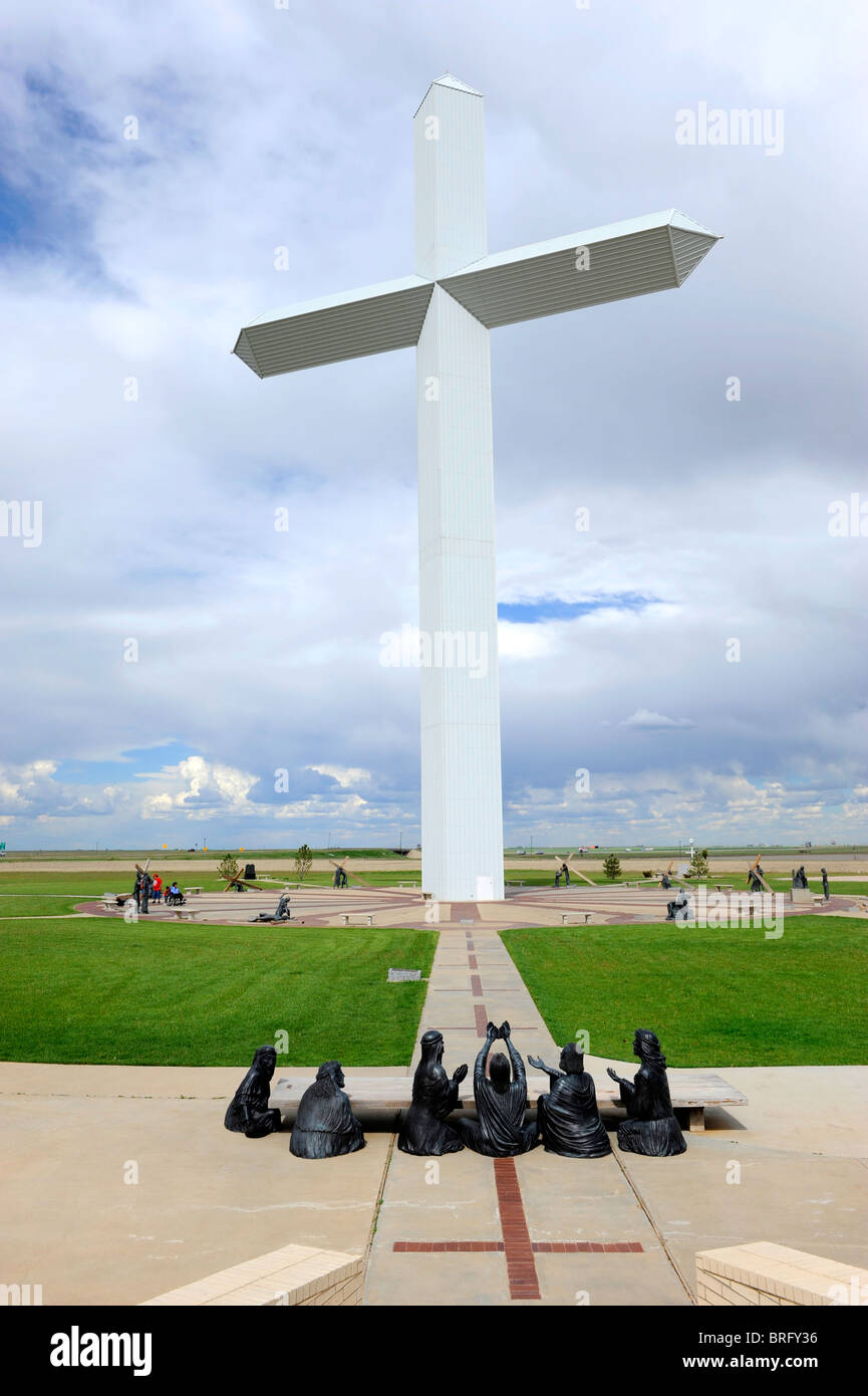 Cross of Our Lord Jesus Christ Groom Texas Stock Photo - Alamy