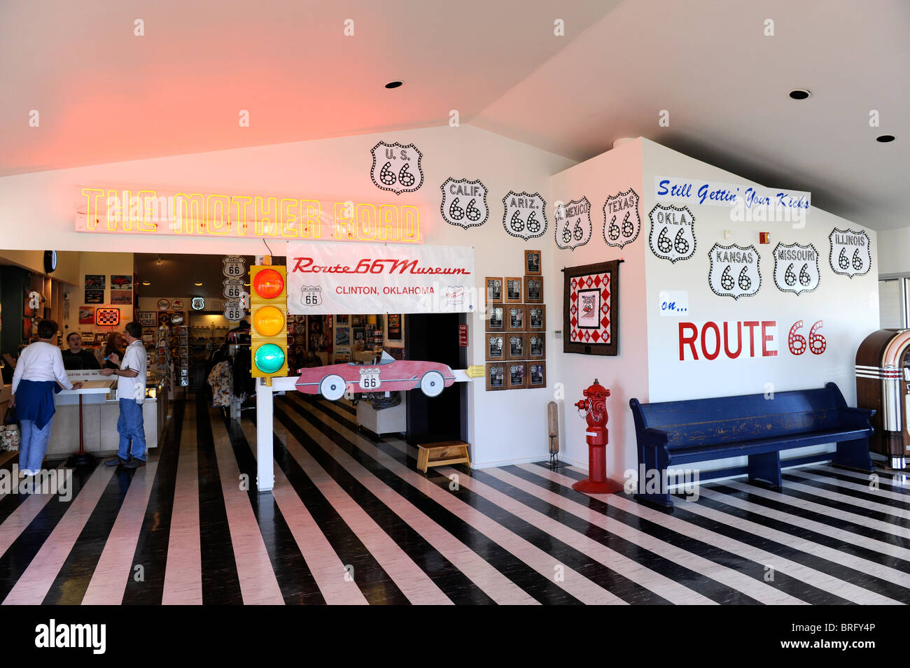 Route 66 Museum Clinton Oklahoma Stock Photo - Alamy