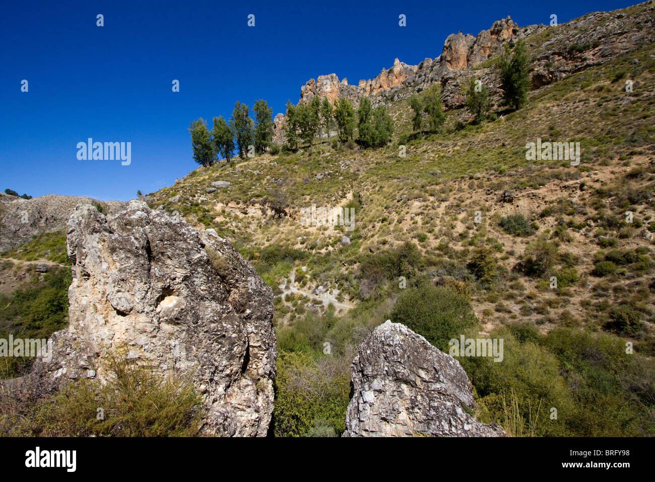 monachil gorge area Sierra Nevada National Park Spain Europe Stock ...