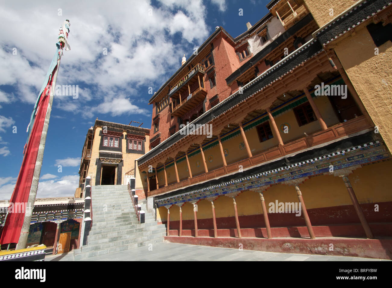 inside the thiksey gompa Stock Photo - Alamy