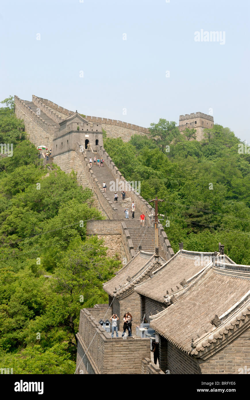 VISITING THE GREAT WALL OF CHINA Stock Photo - Alamy