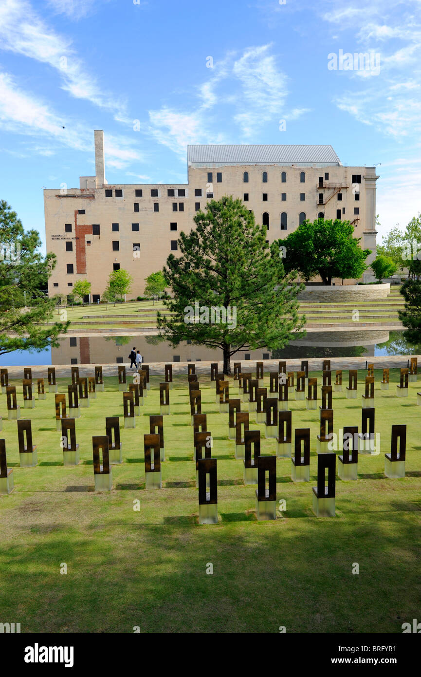 Field of empty chairs Oklahoma City National Memorial Bombing Site ...