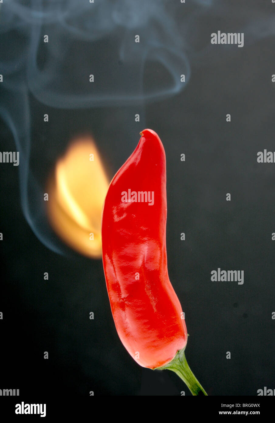 Hot chili pepper flames hi-res stock photography and images - Alamy