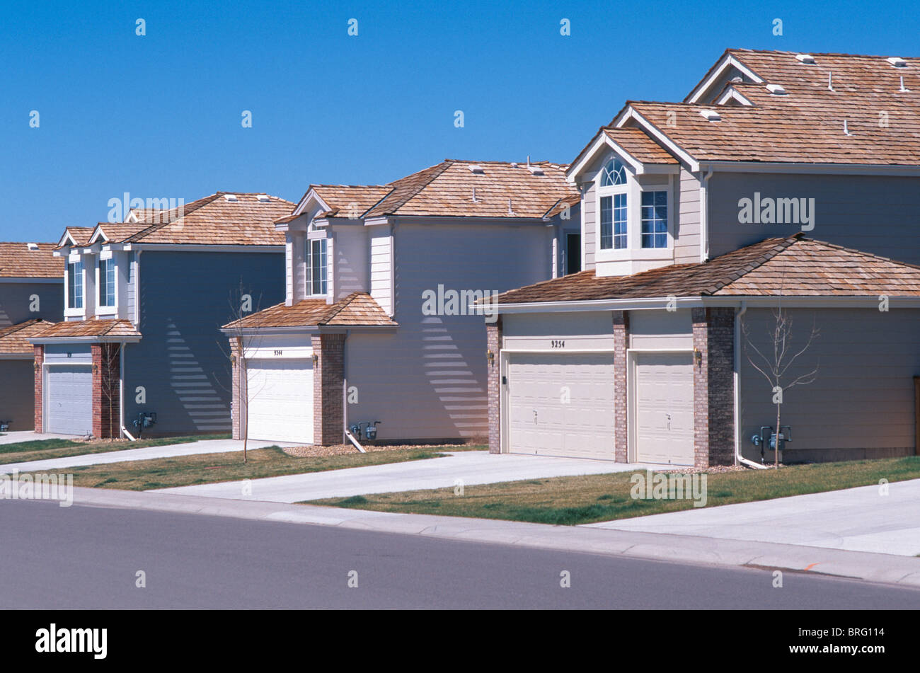 New homes in Highlands Ranch, Colorado, USA Stock Photo - Alamy