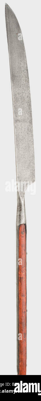 A French or Italian heavy glaive, circa 1600 Heavy single-edged blade ...
