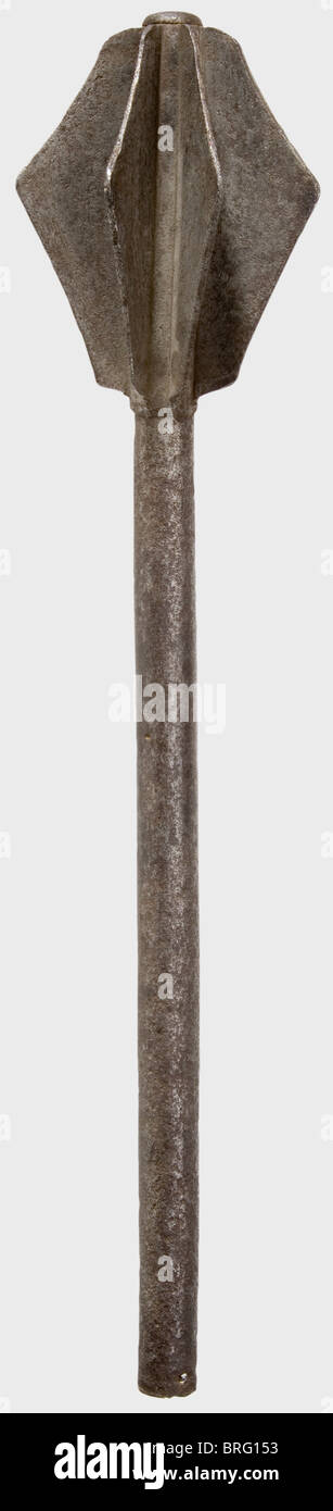 A German or Italian mace, middle of the 16th century Heavy, octagonal ...