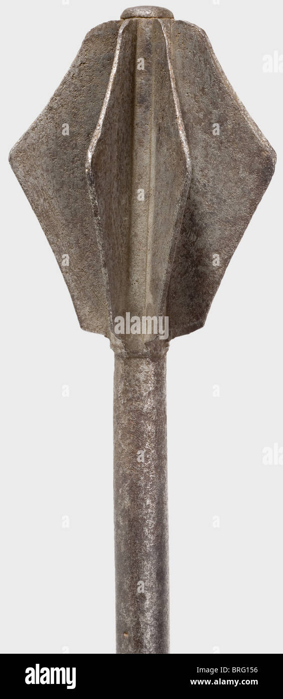 A German or Italian mace, middle of the 16th century Heavy, octagonal ...